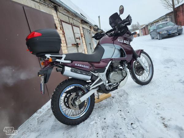 Kawasaki KLE 2001 Utena, ar dzinēja tilpumu 0.50 L un nobraukumu 25 tūkst. km par 2200 €, foto 1 vietnē AUTOMOTO.COM.LV