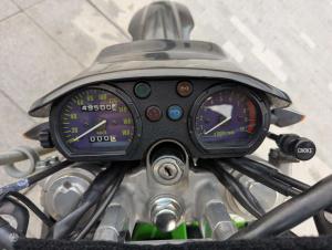 Black Kawasaki KLX 1994 in Vilnius, with an engine capacity of 0.65 L and mileage of 50 thousand km for 2300 €, photo 8 on AUTOMOTO.COM.LV
