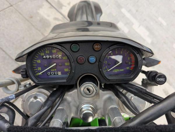 Black Kawasaki KLX 1994 in Vilnius, with an engine capacity of 0.65 L and mileage of 50 thousand km for 2300 €, photo 7 on AUTOMOTO.COM.LV