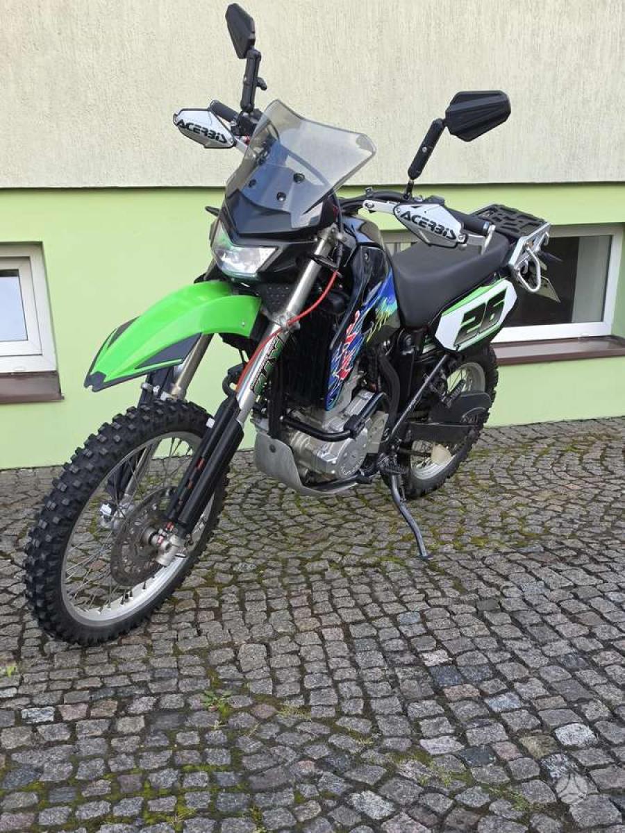 Черный Кавасаки KLX 1994 в Таураге, объемом двигателя 0.65 л и пробегом 22 тыс. км за 2550 €, фото 8 на AUTOMOTO.COM.LV