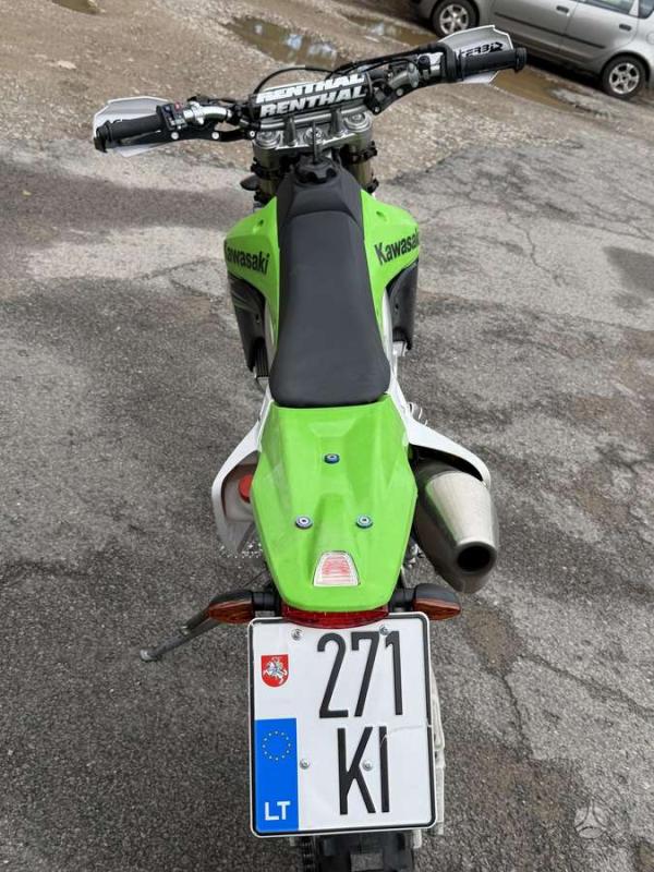 Green Kawasaki KLX 2010 in Vilnius, with an engine capacity of 0.45 L and mileage of 2 thousand km for 3950 €, photo 6 on AUTOMOTO.COM.LV