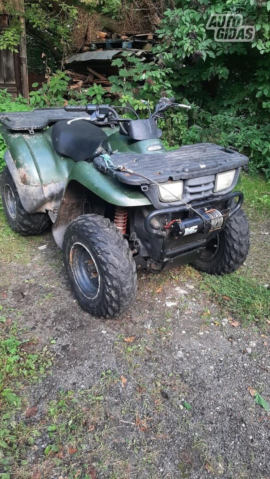 Zaļš Kawasaki KVF 2002 Viļņa, ar dzinēja tilpumu 0.40 L un nobraukumu 8 tūkst. km par 3200 €, foto 1 vietnē AUTOMOTO.COM.LV