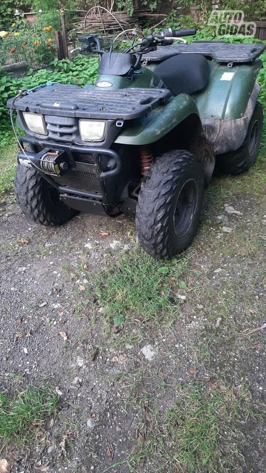 Zaļš Kawasaki KVF 2002 Viļņa, ar dzinēja tilpumu 0.40 L un nobraukumu 8 tūkst. km par 3200 €, foto 4 vietnē AUTOMOTO.COM.LV