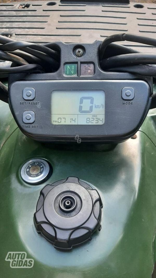 Zaļš Kawasaki KVF 2002 Viļņa, ar dzinēja tilpumu 0.40 L un nobraukumu 8 tūkst. km par 3200 €, foto 8 vietnē AUTOMOTO.COM.LV
