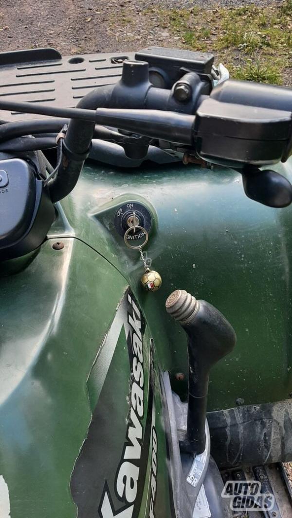 Zaļš Kawasaki KVF 2002 Viļņa, ar dzinēja tilpumu 0.40 L un nobraukumu 8 tūkst. km par 3200 €, foto 9 vietnē AUTOMOTO.COM.LV