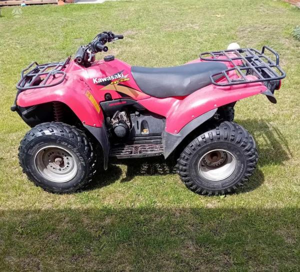 Sarkans Kawasaki KVF 2004 Lazdijai, ar dzinēja tilpumu 0.40 L un nobraukumu 9 tūkst. km par 2200 €, foto 3 vietnē AUTOMOTO.COM.LV