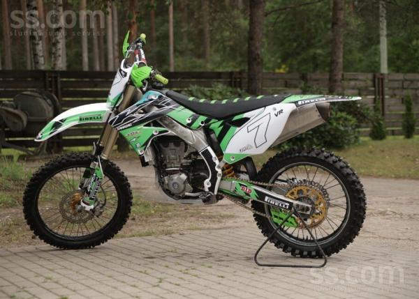 Kawasaki KX 450F 2014 in Riga, with an engine capacity of 0.45 L and mileage of 0 thousand km for 2950 €, photo 1 on AUTOMOTO.COM.LV