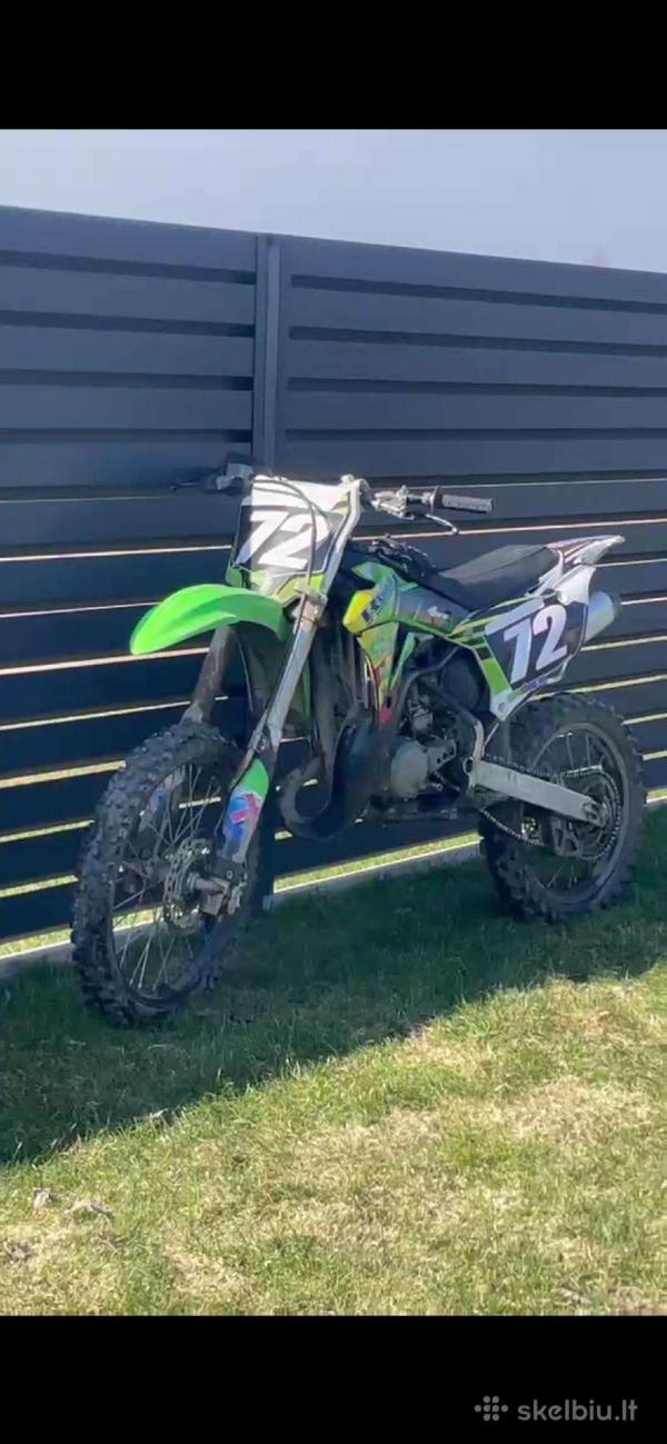 Green Kawasaki KX 2014 in Jonava, with an engine capacity of 85.00 L and mileage of 0 thousand km for 1500 €, photo 2 on AUTOMOTO.COM.LV
