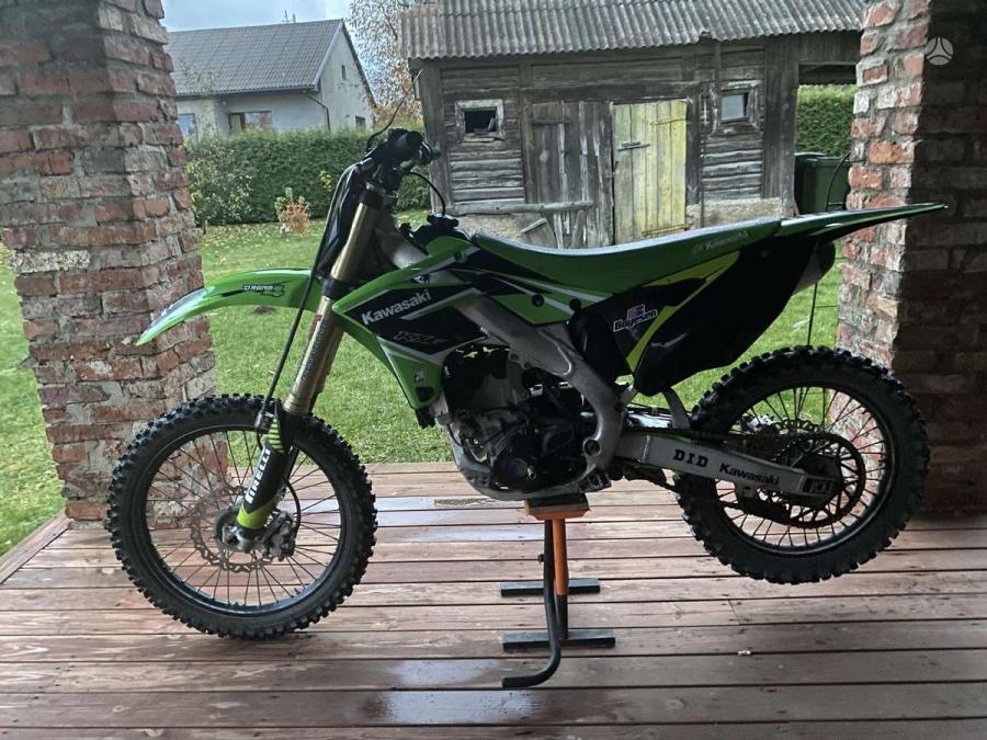 Zaļš Kawasaki KXF 2013 Raseiniai, ar dzinēja tilpumu 0.25 L un nobraukumu 113 tūkst. km par 3600 €, foto 1 vietnē AUTOMOTO.COM.LV