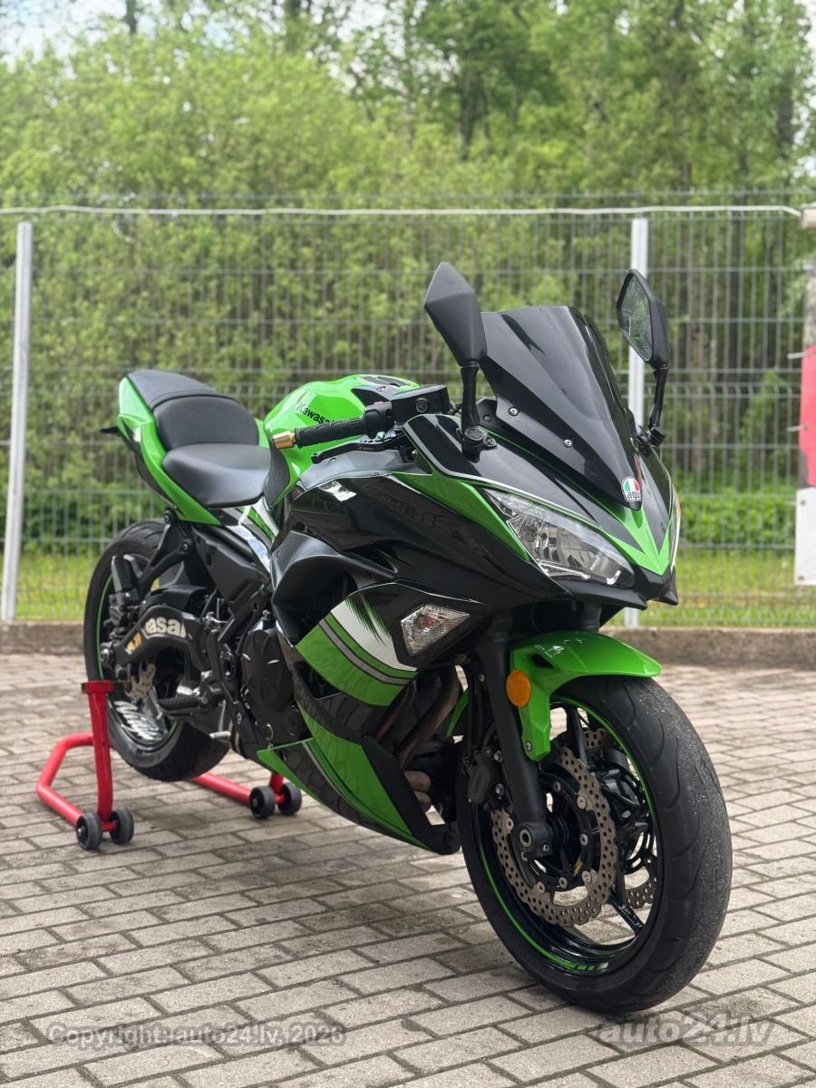 Черный Кавасаки Ninja 650 2019 в Пярну, объемом двигателя 0.65 л и пробегом 30 тыс. км за 5790 €, фото 5 на AUTOMOTO.COM.LV