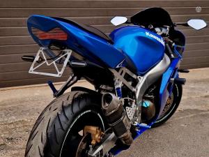 Blue Kawasaki Ninja 2003 in Vilnius, with an engine capacity of 0.60 L and mileage of 41 thousand km for 3750 €, photo 7 on AUTOMOTO.COM.LV