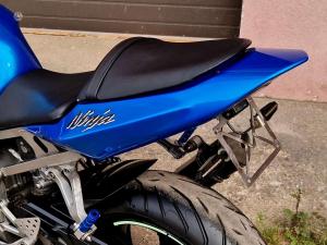 Blue Kawasaki Ninja 2003 in Vilnius, with an engine capacity of 0.60 L and mileage of 41 thousand km for 3750 €, photo 12 on AUTOMOTO.COM.LV