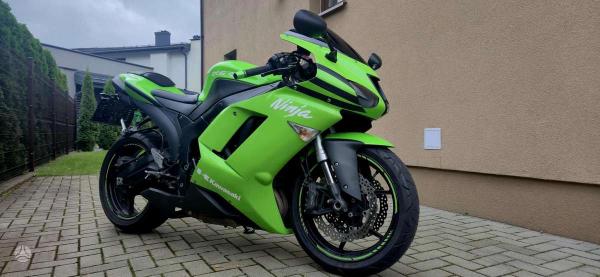 Зеленый Кавасаки Ninja 2007 в Алитус, объемом двигателя 0.60 л и пробегом 53 тыс. км за 3990 €, фото 2 на AUTOMOTO.COM.LV