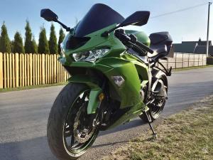 Green Kawasaki Ninja 2022 in Raseiniai, with an engine capacity of 0.64 L and mileage of 2 thousand km for 9250 €, photo  on AUTOMOTO.COM.LV
