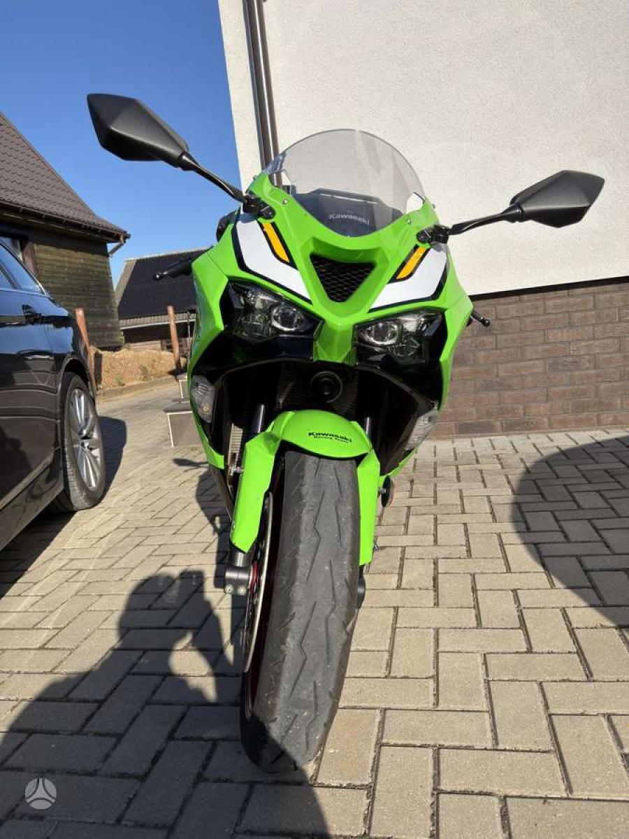 Green Kawasaki Ninja 2025 in Ignalina, with an engine capacity of 0.64 L and mileage of 1 thousand km for 10450 €, photo 8 on AUTOMOTO.COM.LV