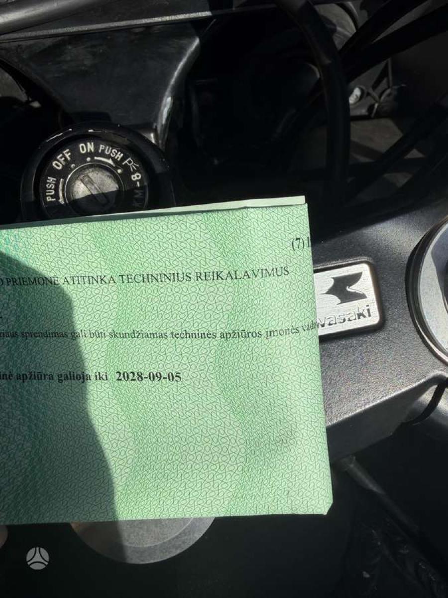 Kawasaki Ninja 2000 in Kaunas, with an engine capacity of 1.20 L and mileage of 36 thousand km for 2950 €, photo 13 on AUTOMOTO.COM.LV