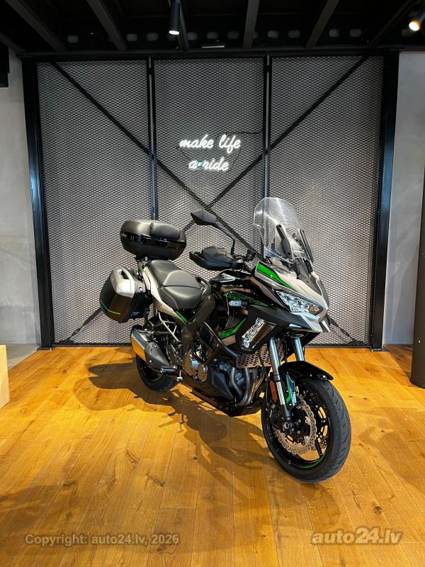 Black Kawasaki Versys 1000 2024 in Tallinn, with an engine capacity of 1.04 L and mileage of 10 thousand km for 12500 €, photo 1 on AUTOMOTO.COM.LV