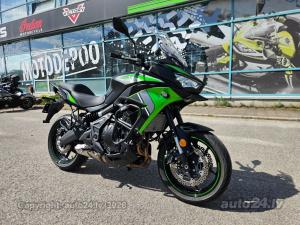 Melns Kawasaki Versys 650 2024 Tallina, ar dzinēja tilpumu 0.65 L un nobraukumu 9 tūkst. km par 6200 €, foto  vietnē AUTOMOTO.COM.LV