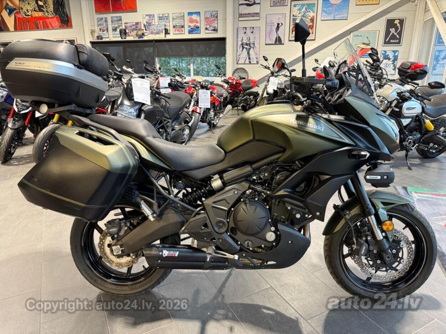 Green Kawasaki Versys 650 2018 in Tallinn, with an engine capacity of 0.65 L and mileage of 16 thousand km for 6490 €, photo 2 on AUTOMOTO.COM.LV