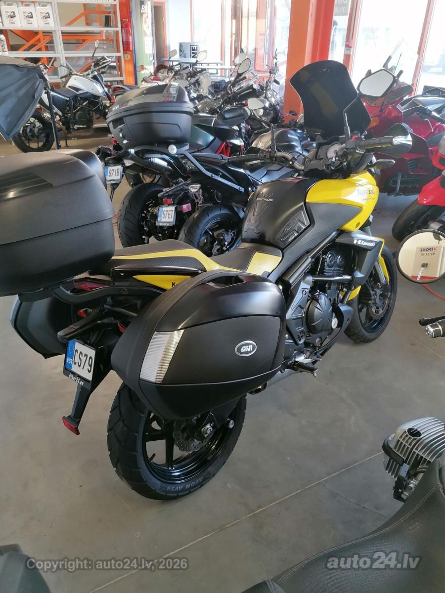 Dzeltens Kawasaki Versys 650 2013 Tallina, ar dzinēja tilpumu 0.65 L un nobraukumu 47 tūkst. km par 3900 €, foto 2 vietnē AUTOMOTO.COM.LV
