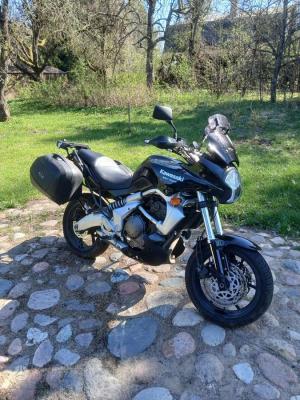 Черный Кавасаки Versys 2008 в Вильнюс, объемом двигателя 0.65 л и пробегом 70 тыс. км за 2400 €, фото  на AUTOMOTO.COM.LV