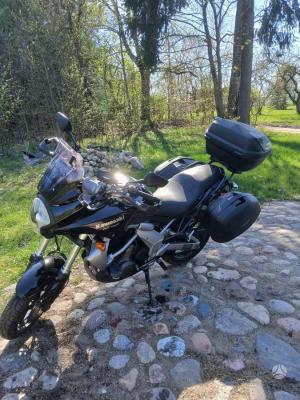 Black Kawasaki Versys 2008 in Vilnius, with an engine capacity of 0.65 L and mileage of 70 thousand km for 2400 €, photo 3 on AUTOMOTO.COM.LV