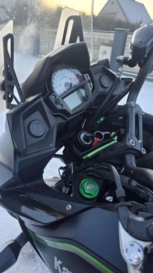 Melns Kawasaki Versys 2017 Kauņa, ar dzinēja tilpumu 0.65 L un nobraukumu 57 tūkst. km par 4400 €, foto 14 vietnē AUTOMOTO.COM.LV