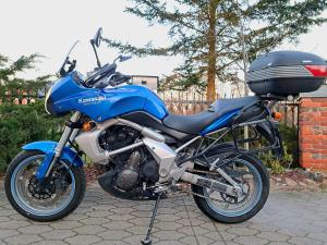 Blue Kawasaki Versys 2008 in Pasvalys, with an engine capacity of 0.65 L and mileage of 57 thousand km for 2300 €, photo 2 on AUTOMOTO.COM.LV