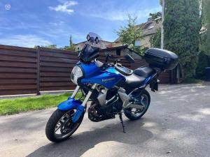 Blue Kawasaki Versys 2008 in Vilnius, with an engine capacity of 0.65 L and mileage of 82 thousand km for 2800 €, photo 3 on AUTOMOTO.COM.LV