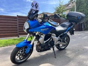 Blue Kawasaki Versys 2008 in Vilnius, with an engine capacity of 0.65 L and mileage of 82 thousand km for 2800 €, photo 8 on AUTOMOTO.COM.LV