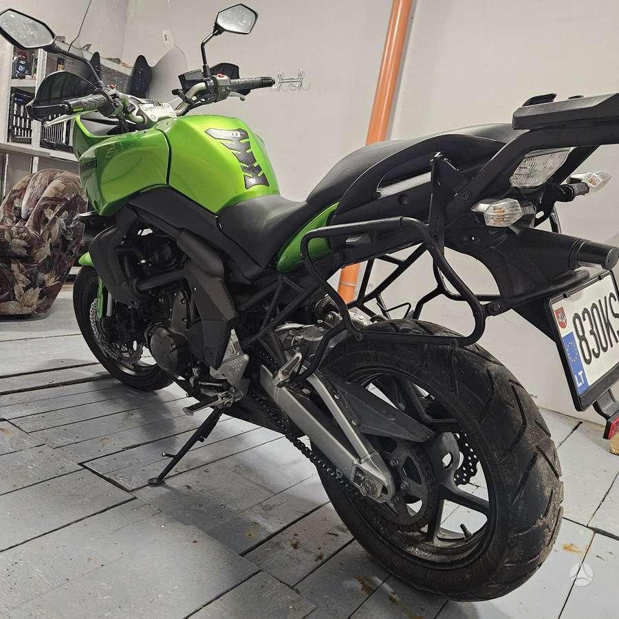 Green Kawasaki Versys 2008 in Kelme, with an engine capacity of 0.65 L and mileage of 43 thousand km for 2500 €, photo 8 on AUTOMOTO.COM.LV