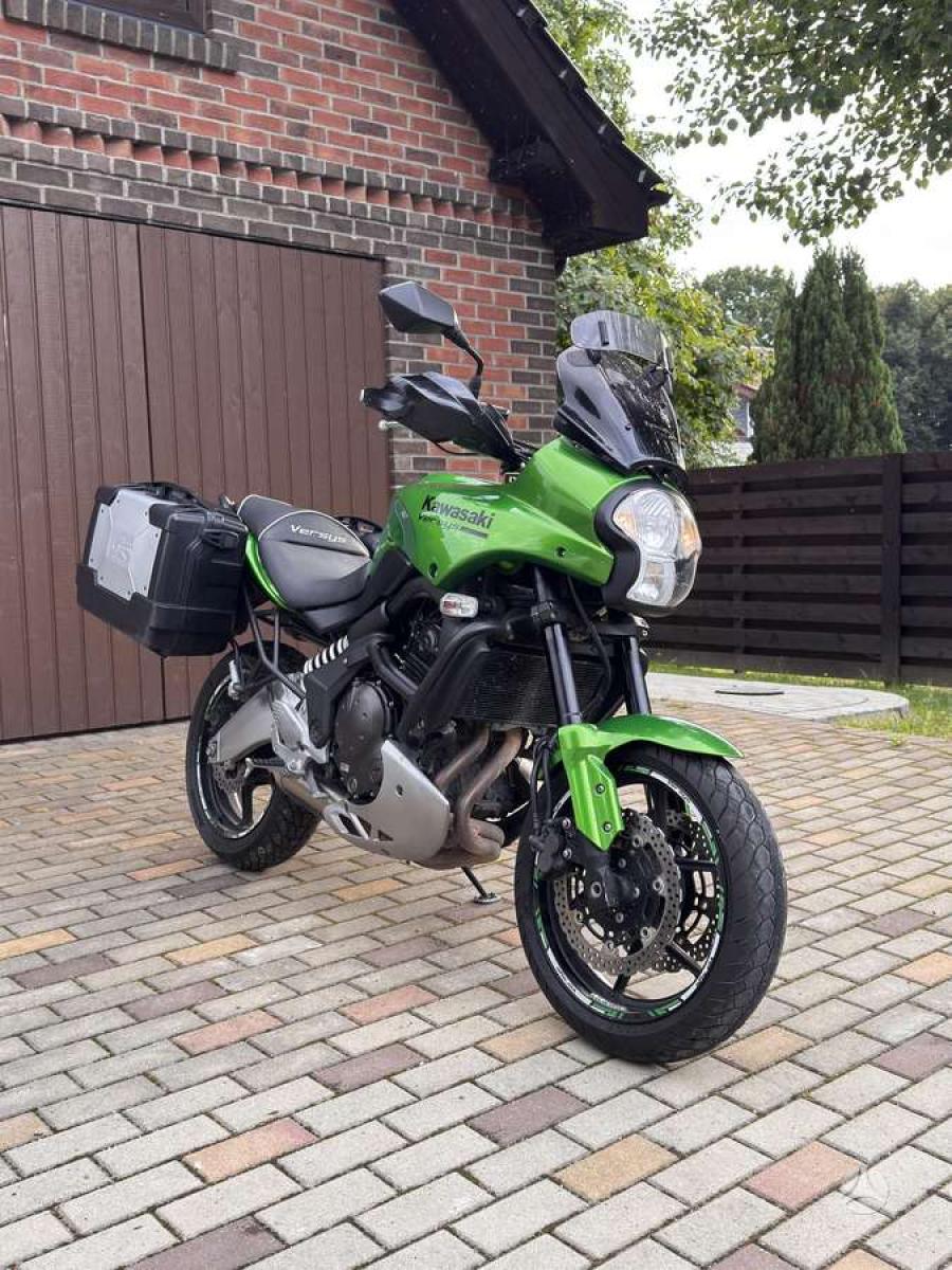 Зеленый Кавасаки Versys 2008 в Клайпеда, объемом двигателя 0.65 л и пробегом 36 тыс. км за 2800 €, фото 1 на AUTOMOTO.COM.LV