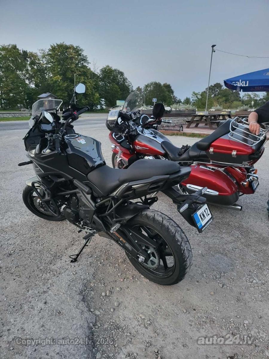 Green Kawasaki Versys 2023 in Tallinn, with an engine capacity of 0.65 L and mileage of 7 thousand km for 7300 €, photo 8 on AUTOMOTO.COM.LV