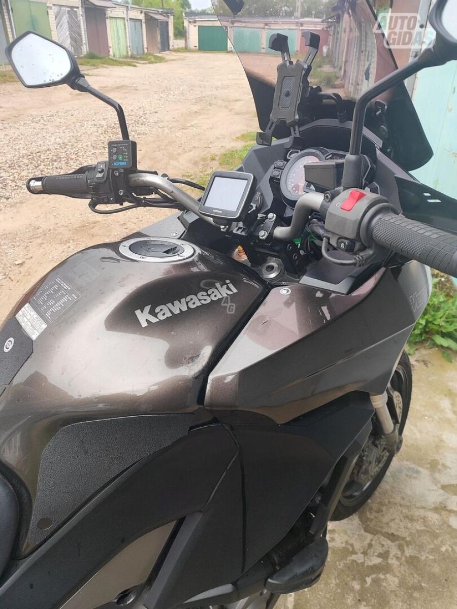 Grey Kawasaki Versys 2012 in Jonava, with an engine capacity of 1.05 L and mileage of 55 thousand km for 4100 €, photo 10 on AUTOMOTO.COM.LV