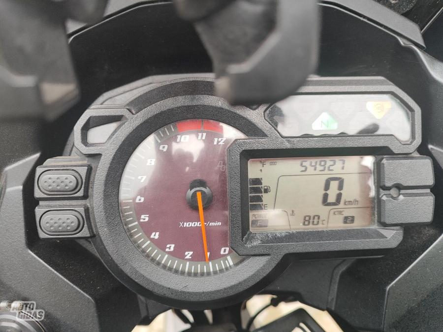 Grey Kawasaki Versys 2012 in Jonava, with an engine capacity of 1.05 L and mileage of 55 thousand km for 4100 €, photo 15 on AUTOMOTO.COM.LV