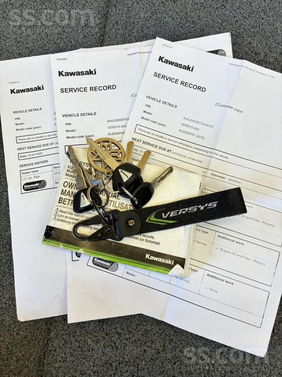 Kawasaki Versys 2019 in Tukums, with an engine capacity of 0.65 L and mileage of 0 thousand km for 5650 €, photo 9 on AUTOMOTO.COM.LV