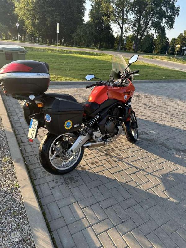 Оранжевый Кавасаки Versys 2007 в Ширвинтос, объемом двигателя 0.65 л и пробегом 39 тыс. км за 2650 €, фото 3 на AUTOMOTO.COM.LV