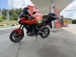 Orange Kawasaki Versys 2008 in Vilnius, with an engine capacity of 0.65 L and mileage of 54 thousand km for 3450 €, photo 11 on AUTOMOTO.COM.LV