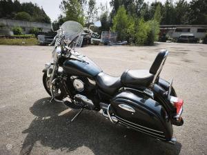 Black Kawasaki VN 2004 in Vilnius, with an engine capacity of 1.47 L and mileage of 49 thousand km for 3900 €, photo 3 on AUTOMOTO.COM.LV