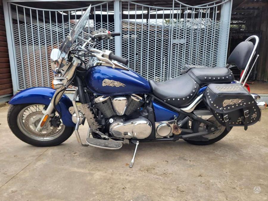 Blue Kawasaki VN 2008 in Panevezys, with an engine capacity of 0.90 L and mileage of 24 thousand km for 3900 €, photo 1 on AUTOMOTO.COM.LV