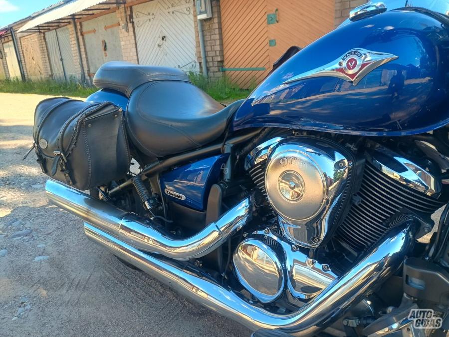 Blue Kawasaki VN 2008 in Silale, with an engine capacity of 0.90 L and mileage of 55 thousand km for 4000 €, photo 8 on AUTOMOTO.COM.LV