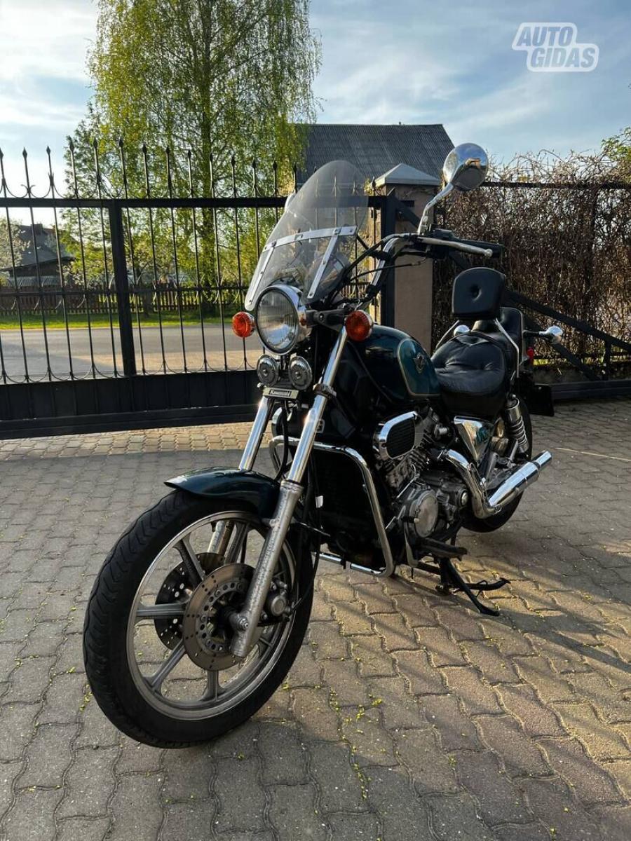 Green Kawasaki VN 1994 in Vilnius, with an engine capacity of 0.75 L and mileage of 0 thousand km for 2450 €, photo 4 on AUTOMOTO.COM.LV