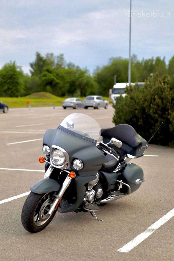 Grey Kawasaki VN 2009 in Siauliai, with an engine capacity of 1.70 L and mileage of 25 thousand km for 7350 €, photo 6 on AUTOMOTO.COM.LV