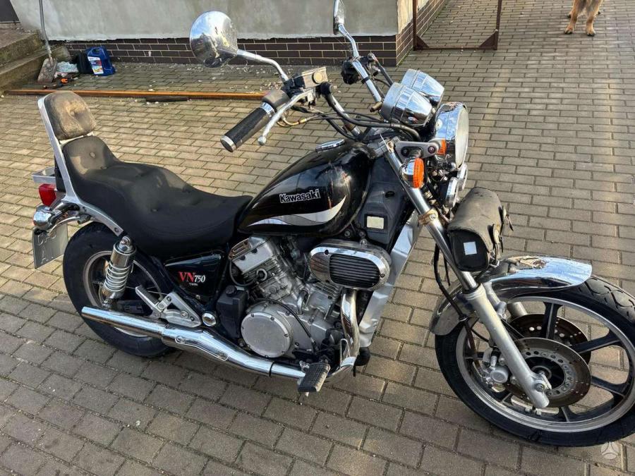 Kawasaki VN 1986 Šilutė, ar dzinēja tilpumu 0.75 L un nobraukumu 32 tūkst. km par 1200 €, foto 4 vietnē AUTOMOTO.COM.LV