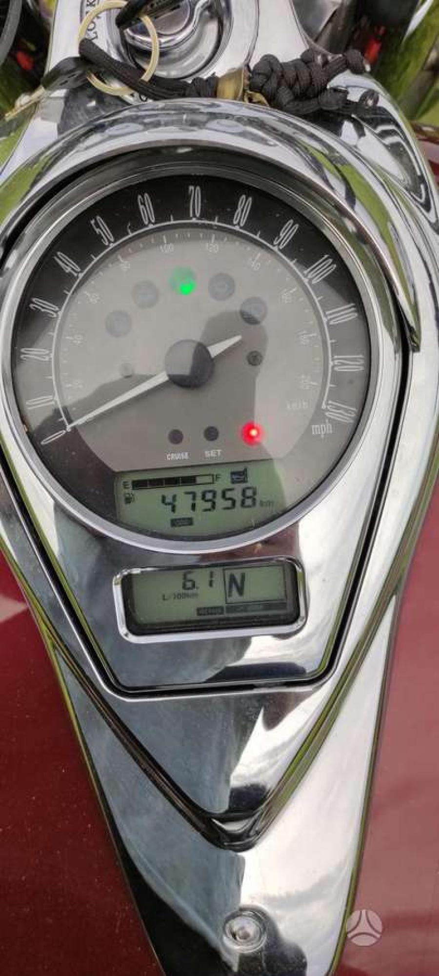 Kawasaki VN 2009 in Panevezys, with an engine capacity of 1.70 L and mileage of 48 thousand km for 5200 €, photo 10 on AUTOMOTO.COM.LV
