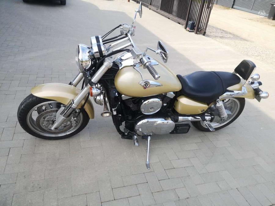 Yellow Kawasaki VN 2003 in Vilnius, with an engine capacity of 1.50 L and mileage of 26 thousand km for 3800 €, photo 4 on AUTOMOTO.COM.LV