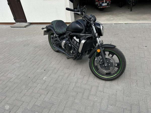 Black Kawasaki Vulcan 2015 in Rokiskis, with an engine capacity of 0.65 L and mileage of 7 thousand km for 5000 €, photo 2 on AUTOMOTO.COM.LV