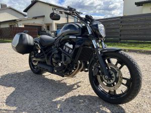 Black Kawasaki Vulcan 2016 in Vilnius, with an engine capacity of 0.65 L and mileage of 9 thousand km for 5250 €, photo 9 on AUTOMOTO.COM.LV