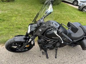Black Kawasaki Vulcan 2021 in Vilnius, with an engine capacity of 0.65 L and mileage of 62 thousand km for 4600 €, photo 6 on AUTOMOTO.COM.LV