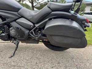 Black Kawasaki Vulcan 2021 in Vilnius, with an engine capacity of 0.65 L and mileage of 62 thousand km for 4600 €, photo 9 on AUTOMOTO.COM.LV